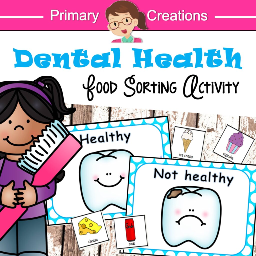 Dental Health Preschool Sorting Activity ⋆ Elevating Neurodiversity